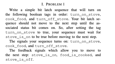 Solved I. PROBLEM 1 Write a simple bit latch sequence that | Chegg.com