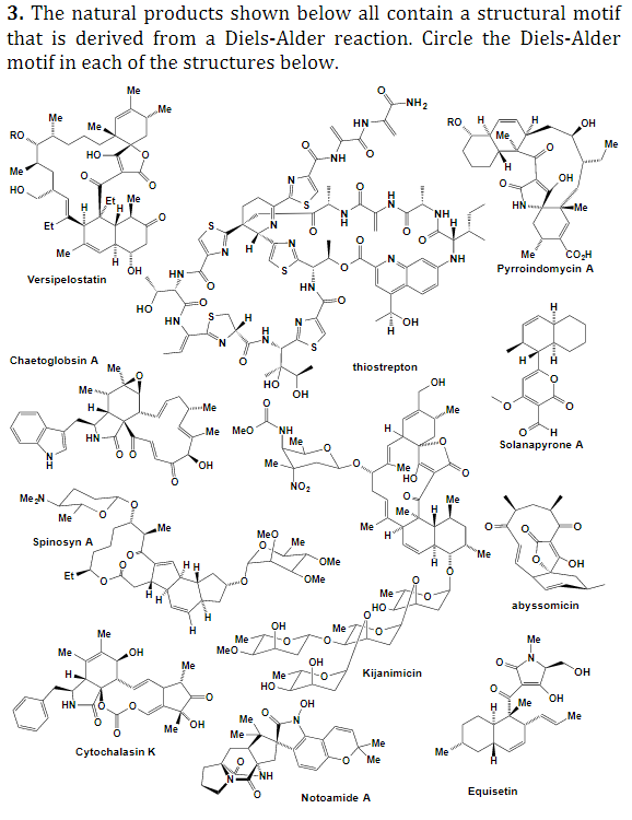 Solved 3. The natural products shown below all contain a | Chegg.com