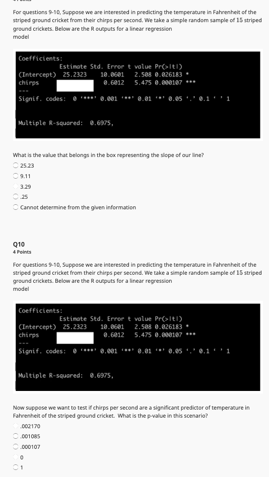 Solved For questions 9-10, ﻿Suppose we are interested in | Chegg.com