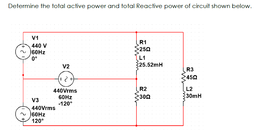 Solved Determine the total active power and total Reactive | Chegg.com
