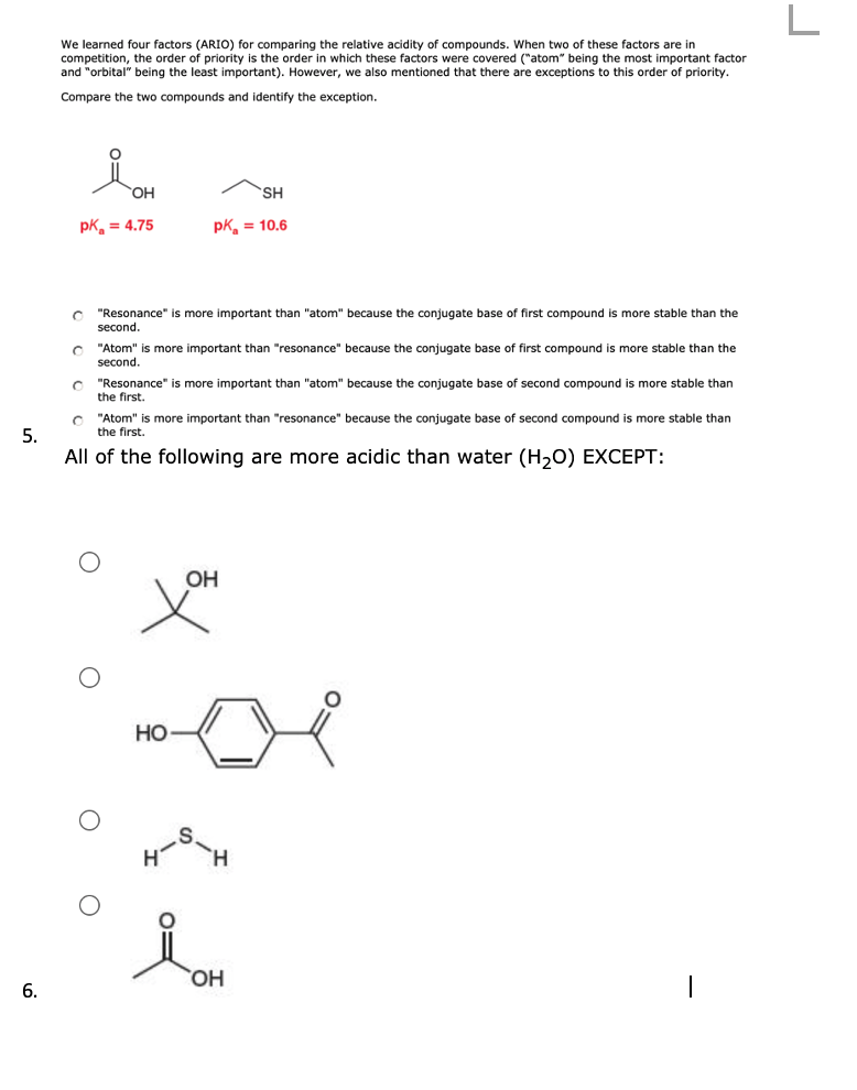 Solved We learned four factors (ARIO) for comparing the | Chegg.com