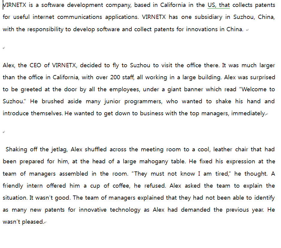 Solved VIRNETX is a software development company, based in | Chegg.com