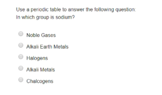 Solved Use a periodic table to answer the following question | Chegg.com