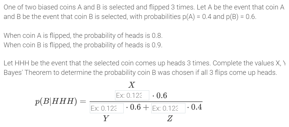 Solved One of two biased coins A and B is selected and | Chegg.com