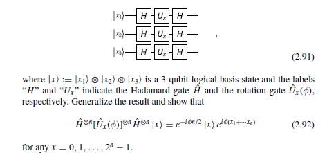 2.2 Let U^x(ϕ) be the rotation around the x-axis by | Chegg.com