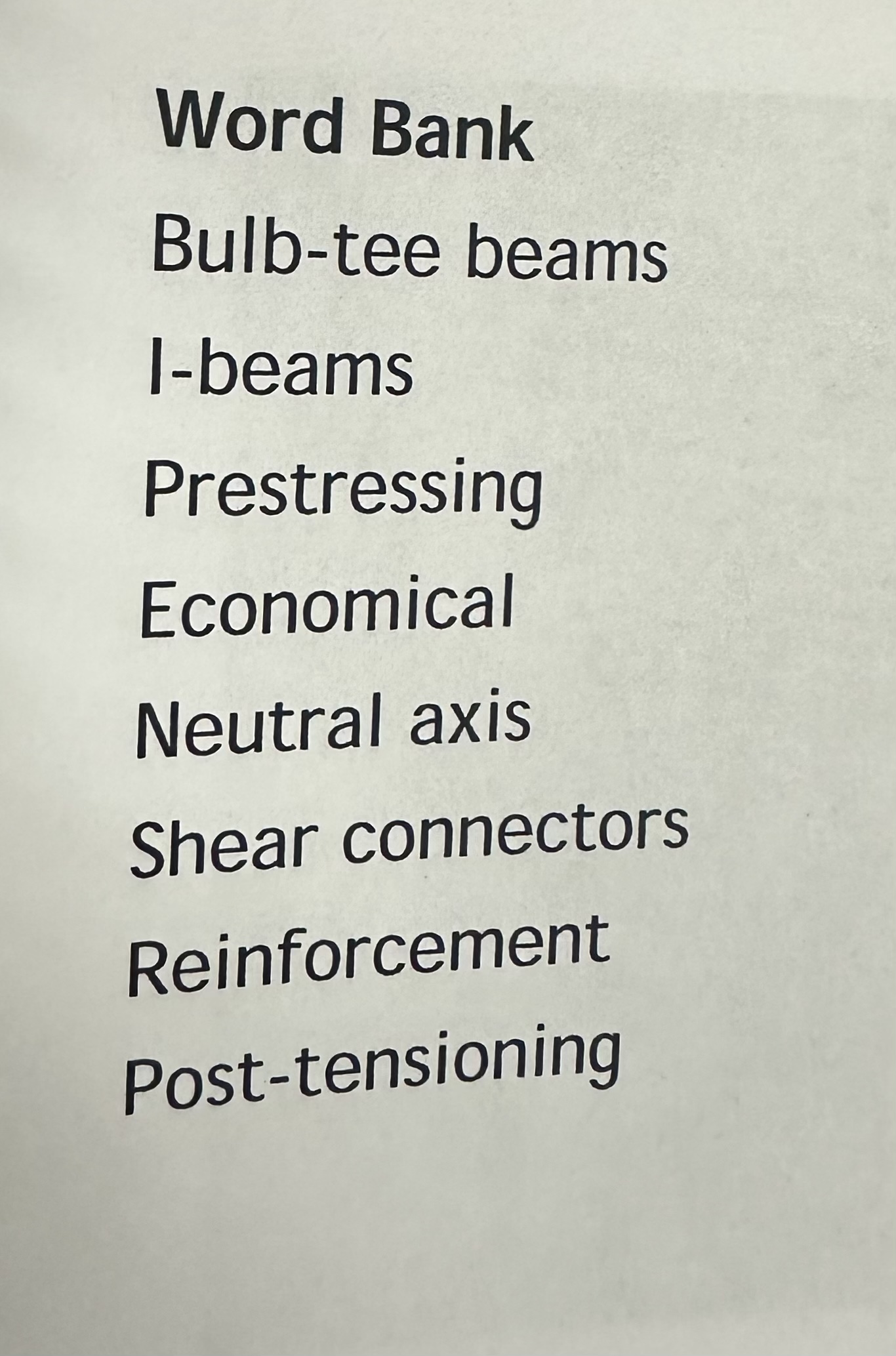 Solved 1. I-beams and bulb-tee beams are precast prestressed | Chegg.com
