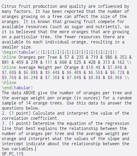 Solved Citrus fruit production and quality are influenced by | Chegg.com