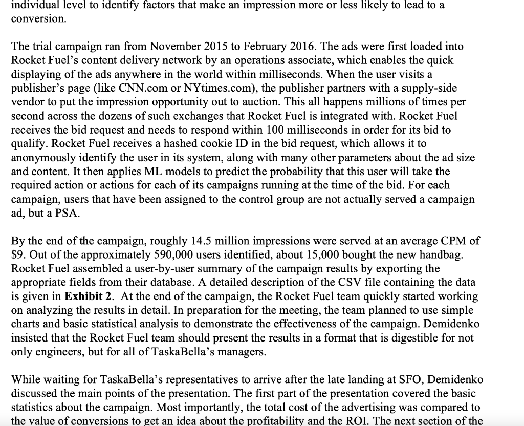 Solved It was a typical foggy morning in the San Francisco | Chegg.com