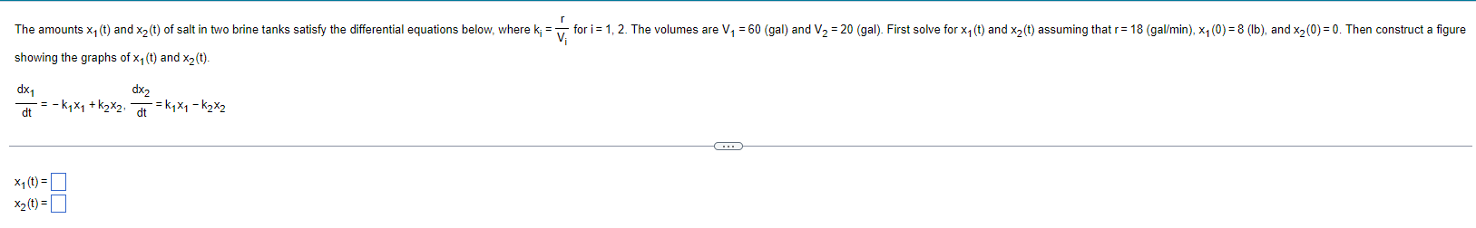 Solved showing the graphs of x1(t) and x2(t). | Chegg.com