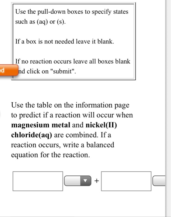 Solved Use the pull-down boxes to specify states such as | Chegg.com