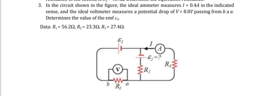 Solved 3. In the circuit shown in the figure, the ideal | Chegg.com