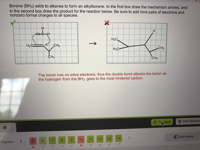 Solved Borane (BH3) adds to alkenes to form an alkylborane. | Chegg.com