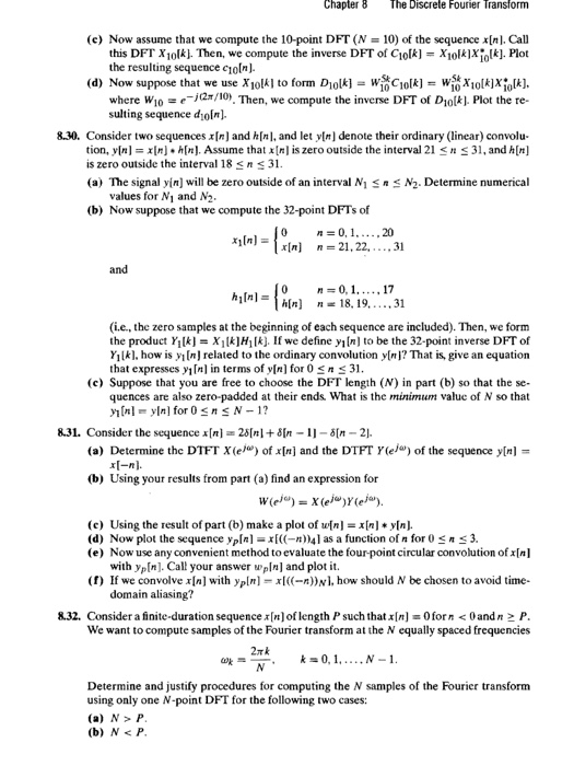 Solved Now assume that we compute the 10-point DFT (N = 10) | Chegg.com