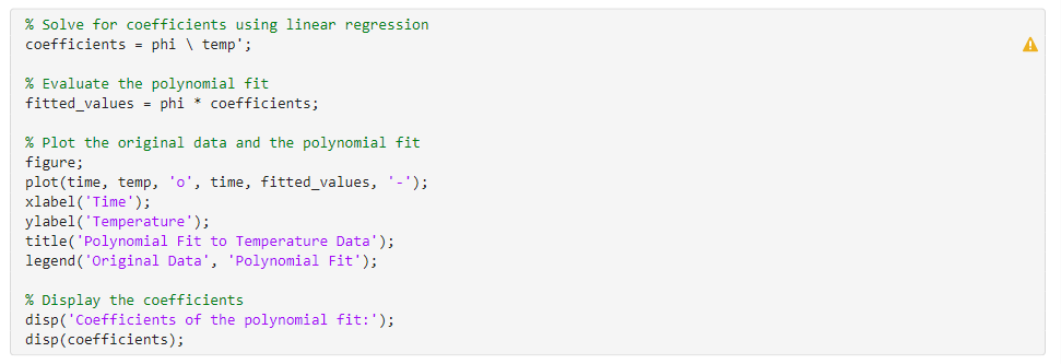 Solved Getting error message related to “Ridge” in MATLAB, | Chegg.com