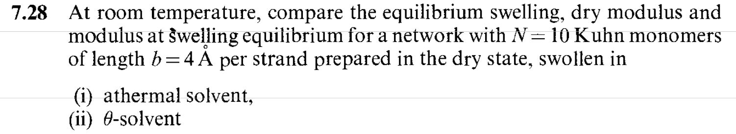 Solved 7.28 ﻿At room temperature, compare the equilibrium | Chegg.com