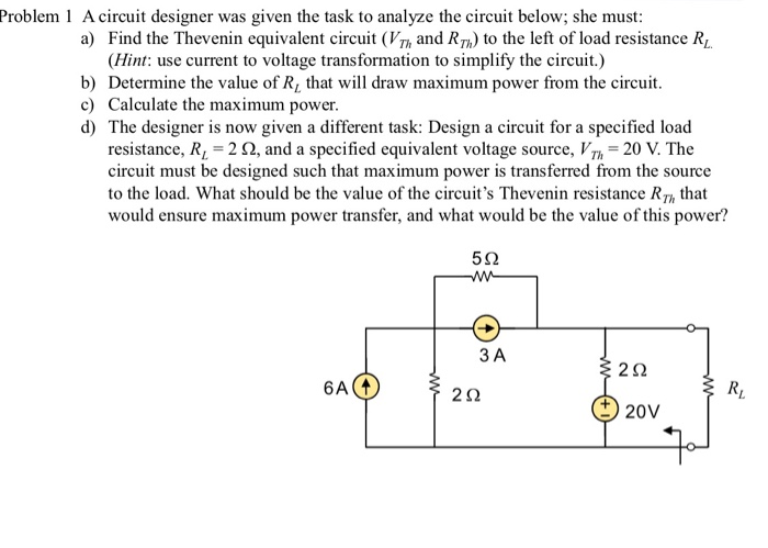 Solved *******Please explain part A when you find Vth and | Chegg.com Solved *******Please explain part A when you find Vth and | Chegg.com