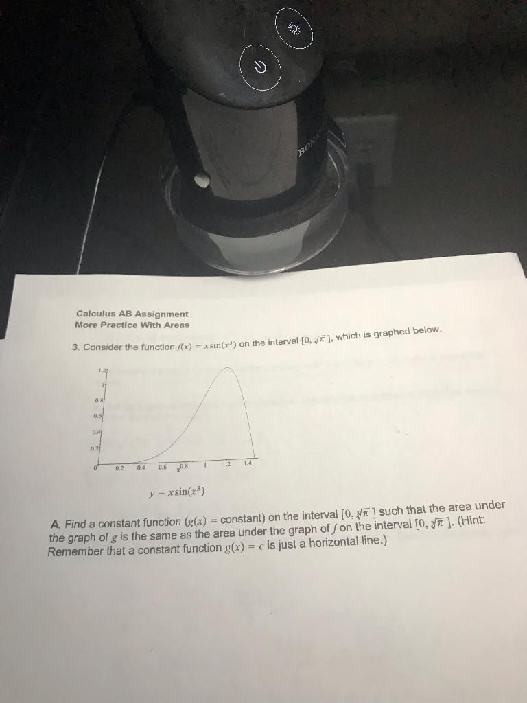 Solved Calculus AB Assignment More Practice With Areas 3. | Chegg.com