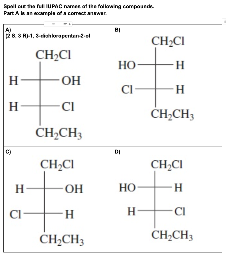 Solved Spell out the full IUPAC names of the following | Chegg.com