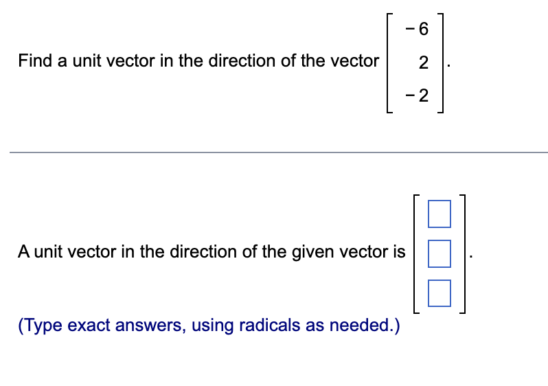 Solved Find a unit vector in the direction of the vector | Chegg.com