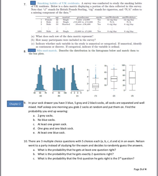Solved Answer all the questions, mark them and write the | Chegg.com
