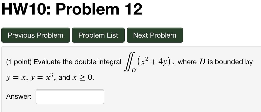 Solved Hw10 Problem 12 Previous Problem Problem List Next 9678
