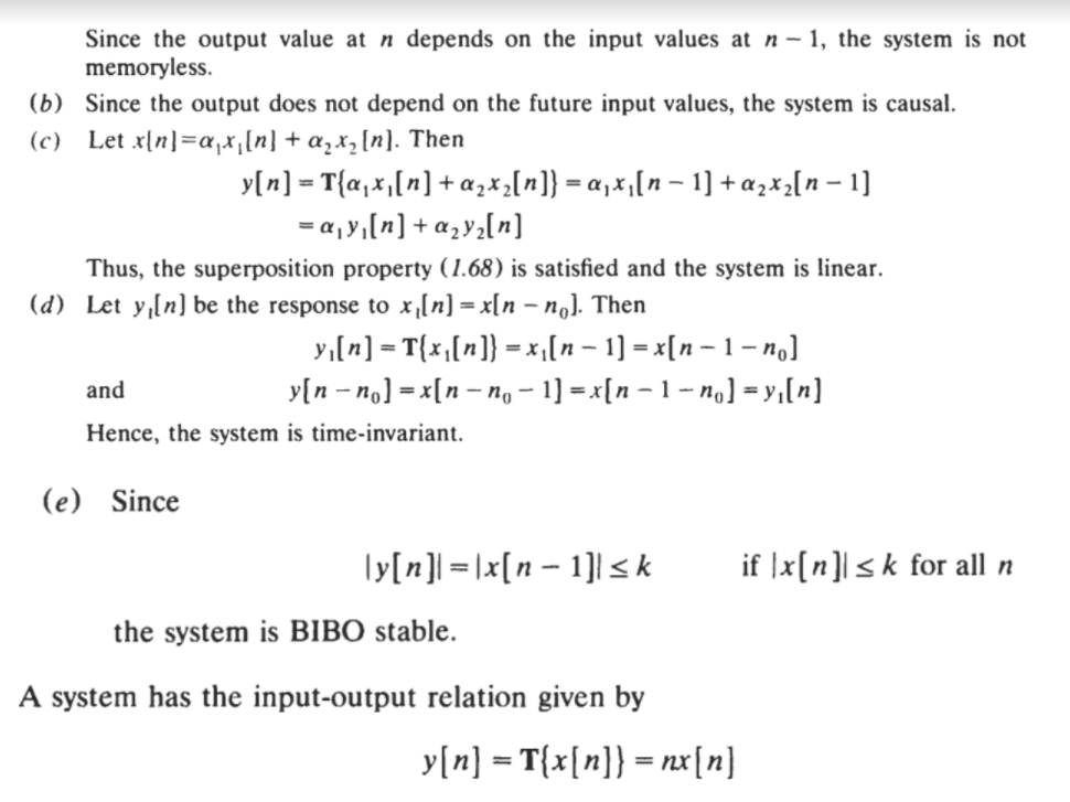 Solved Signals And Systems Q1 A A System Has The 