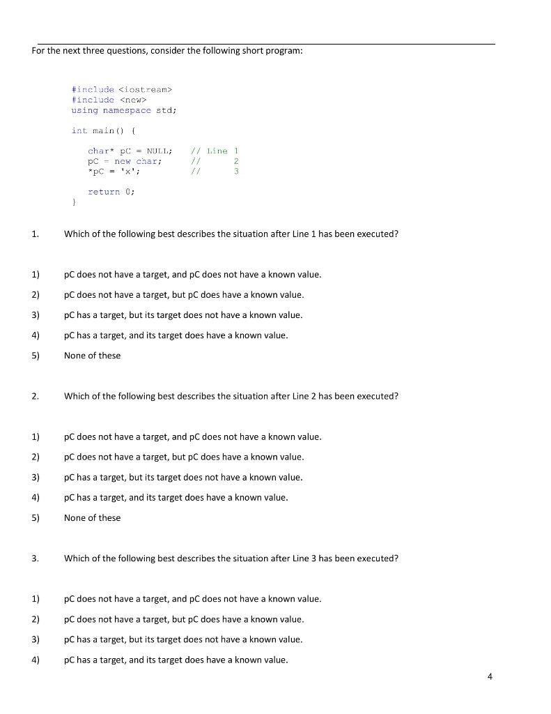 Solved For the next three questions, consider the following | Chegg.com