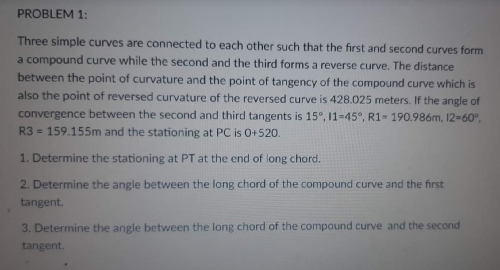 Solved PROBLEM 1: Three simple curves are connected to each | Chegg.com