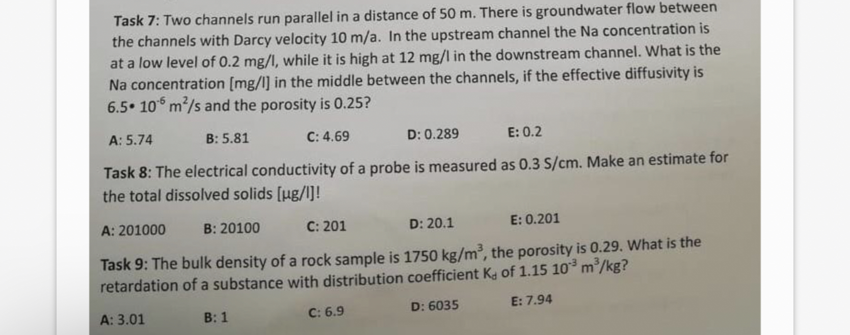 Solved Task 7: Two channels run parallel in a distance of 50 | Chegg.com
