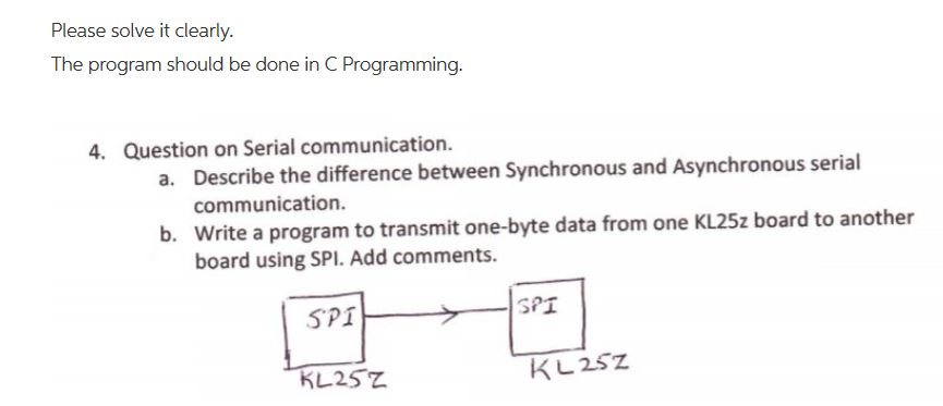 Solved Please solve it clearly. The program should be done | Chegg.com