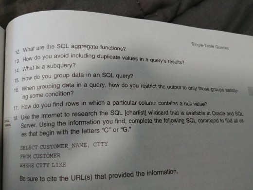 Solved A guide to SQL 9th edition chapter 4 even numbered | Chegg.com