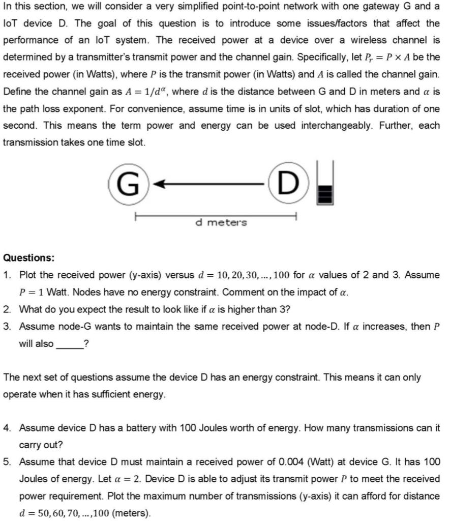 Solved In this section, we will consider a very simplified | Chegg.com
