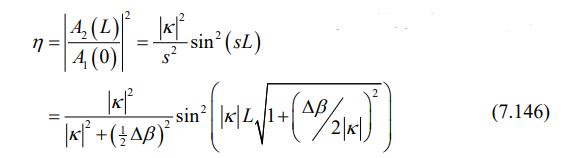 Solve coupled mode equations for codirectional | Chegg.com