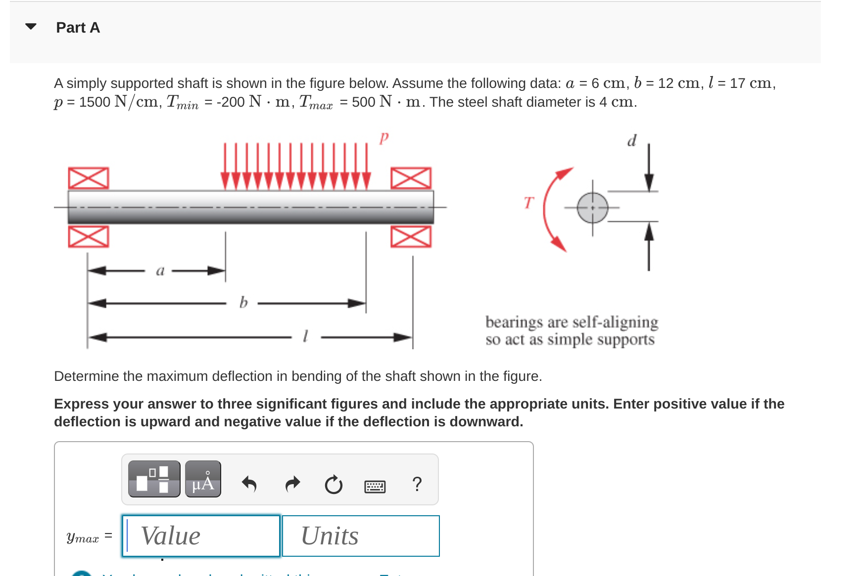 Solved Part A Part Bdetermine The Magnitude Of The Maximum