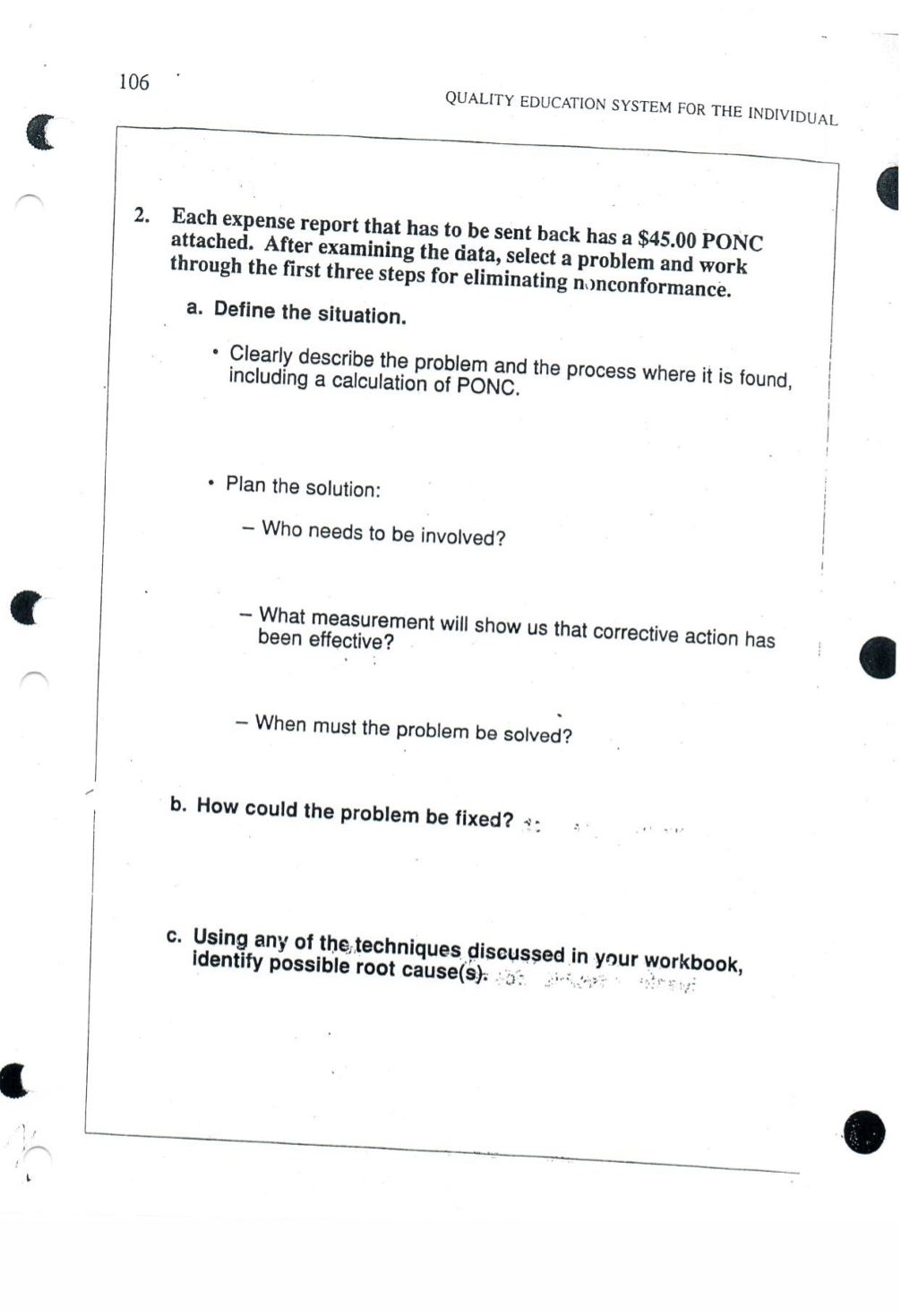 106 2. Each expense report that has to be sent back | Chegg.com