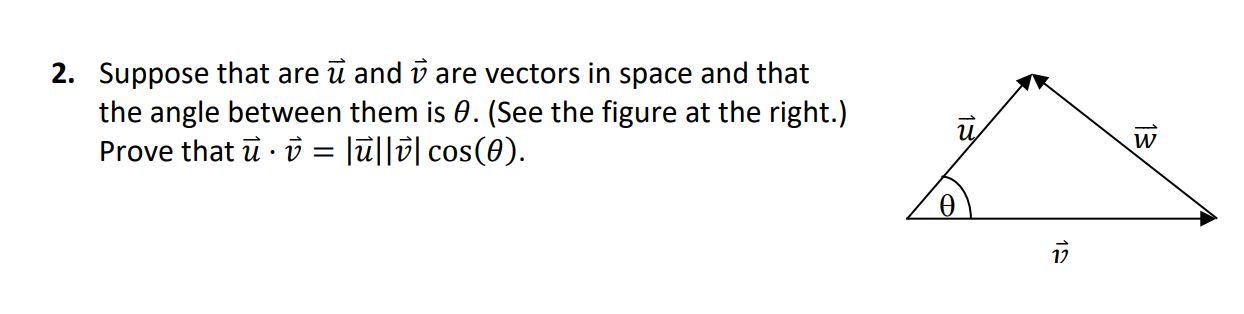 Solved Dot Product And Cross Product Suppose That Are 𝑢𝑢 ⃑