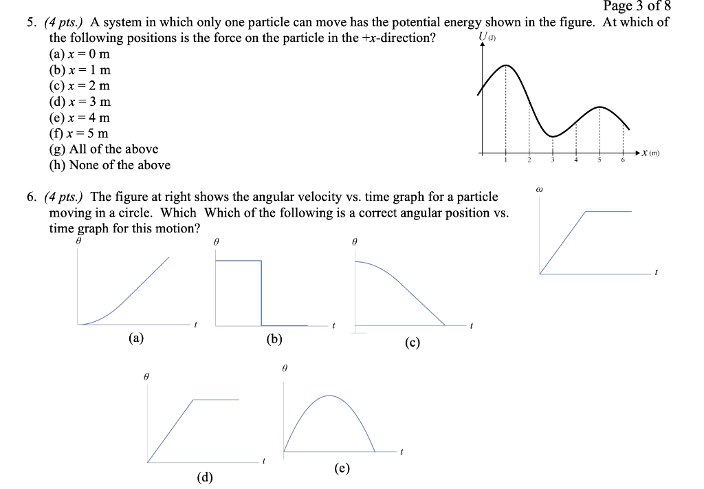 Solved 5. (4 pts.) A system in which only one particle can | Chegg.com