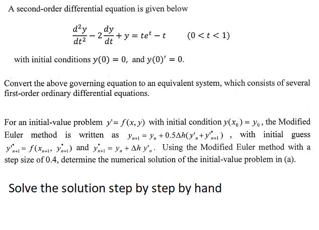 Solved Solve the solution step by step by hand | Chegg.com