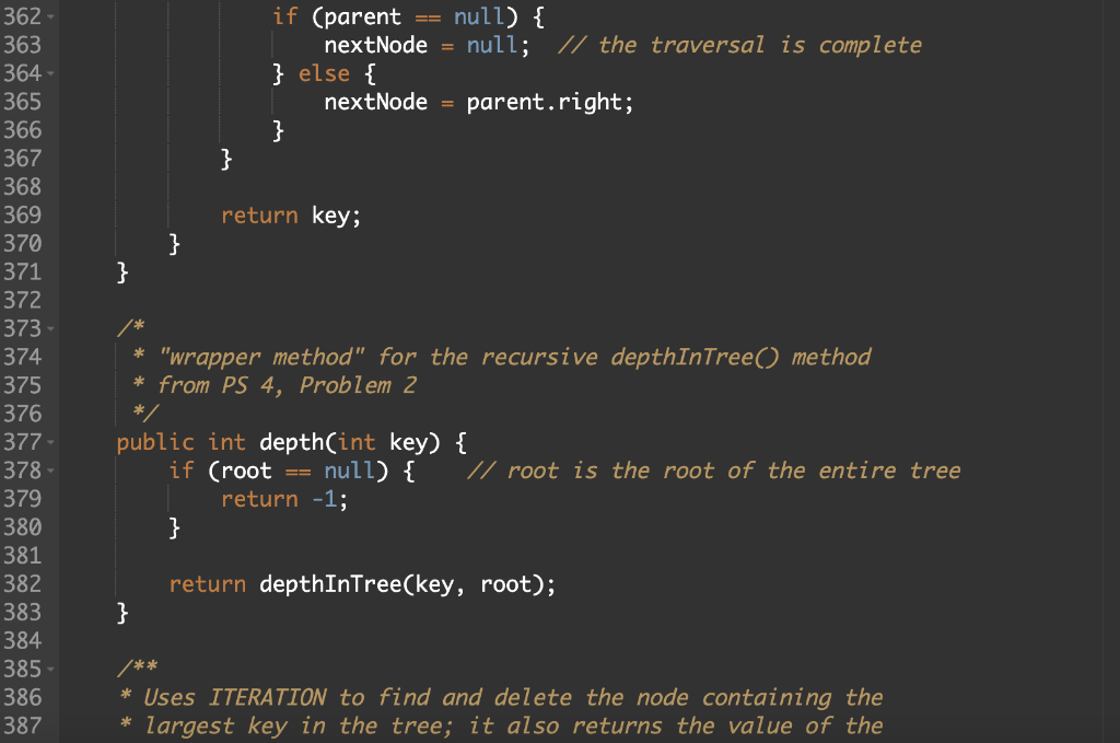 Problem 8: Binary tree iterator. In order for an | Chegg.com