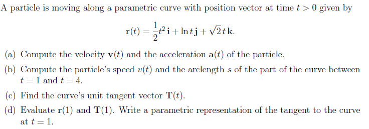 Solved A particle is moving along a parametric curve with | Chegg.com