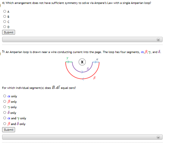 Solved Four arrangements of current carriers (I, and ly) and | Chegg.com