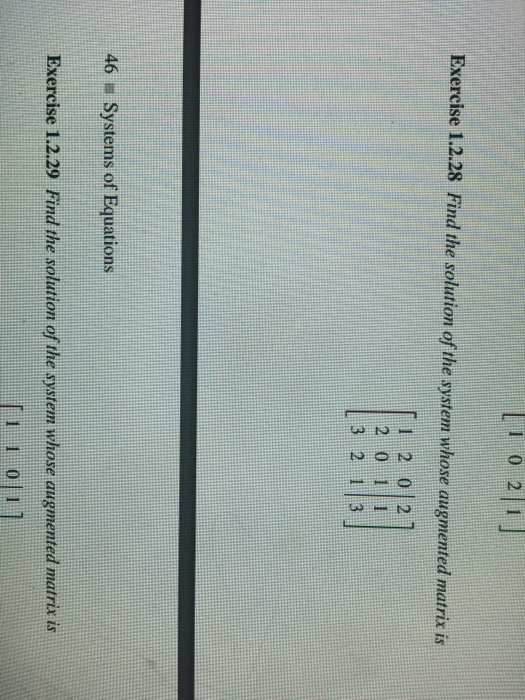 Solved 11 0 2 1 Exercise 1.2.28 Find the solution of the | Chegg.com