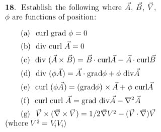 Solved 18. Establish the following where A, B, ф are | Chegg.com