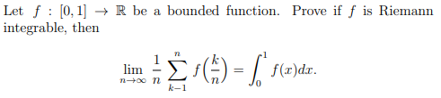 Solved Let f:[0,1]→R be a bounded function. Prove if f is | Chegg.com