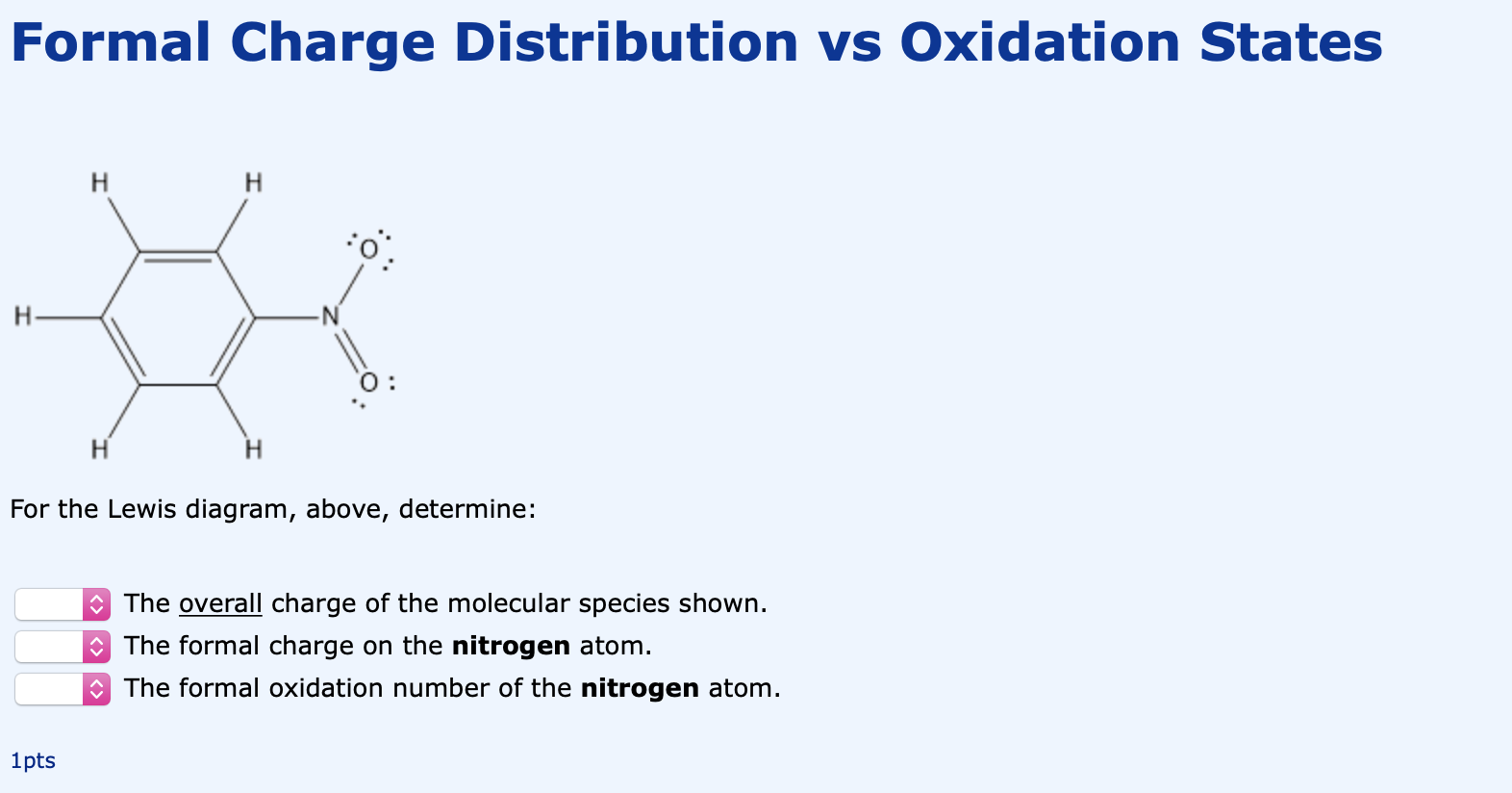Solved Formal Charge Distribution vs Oxidation States H H 0: | Chegg.com