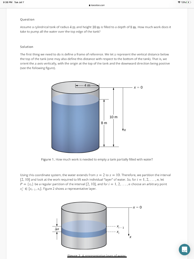Solved Solve a Pumping Problem with a Cylindrical Tank In | Chegg.com