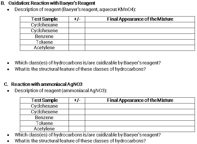 Solved Hydrocarbons A Halogenation: Reaction with Bromine | Chegg.com