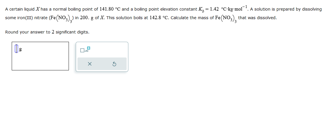 Solved A certain liquid X has a normal boiling point of | Chegg.com