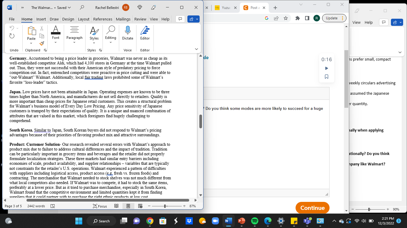 Solved The Walmart case Walmart, the largest retailer in the | Chegg.com
