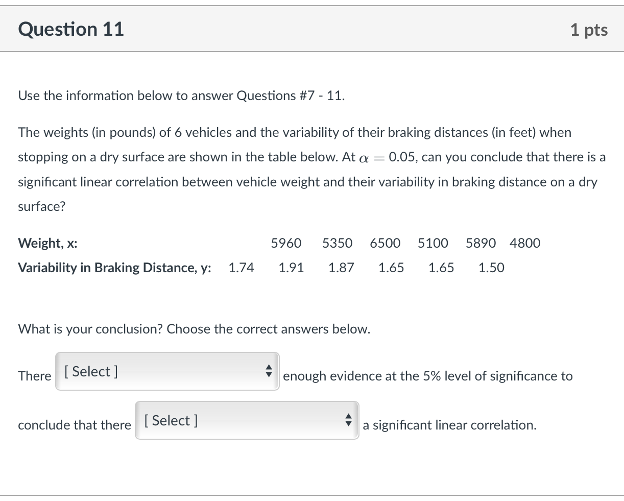 Solved Question 7 2 pts Use the information below to answer | Chegg.com